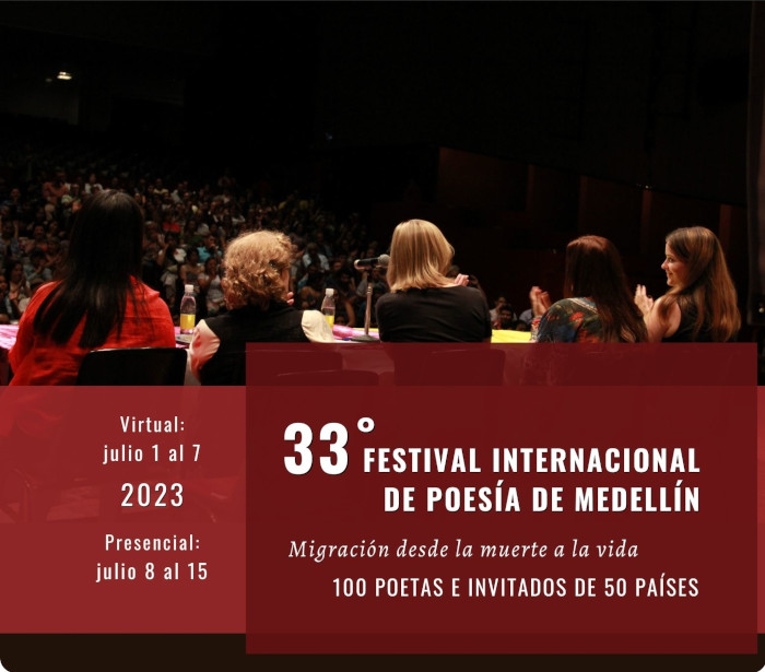 Poetas invitados al 33º FIPMed - Festival Internacional de Poesía de Medellín
