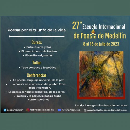 27ª Escuela Internacional de Poesía de Medellín - Festival Internacional de Poesía de Medellín